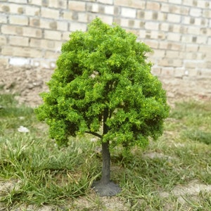 10/15/18/23/28cm Miniature Spring Tree Model Train Railway Accessories ...