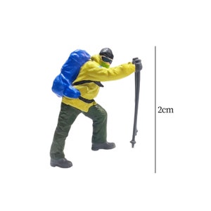 Miniature Mountain Hiking & Ice Climbing Figures 1:87 Scale Model ...