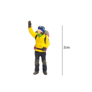 Miniature Mountain Ice Climbing Hiking People Figure 1:87 Models Toys ...