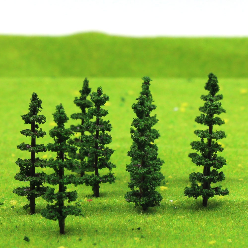 50pcs Miniature Trees N Scale 1:160 for Diorama Craft Supplies - Etsy ...