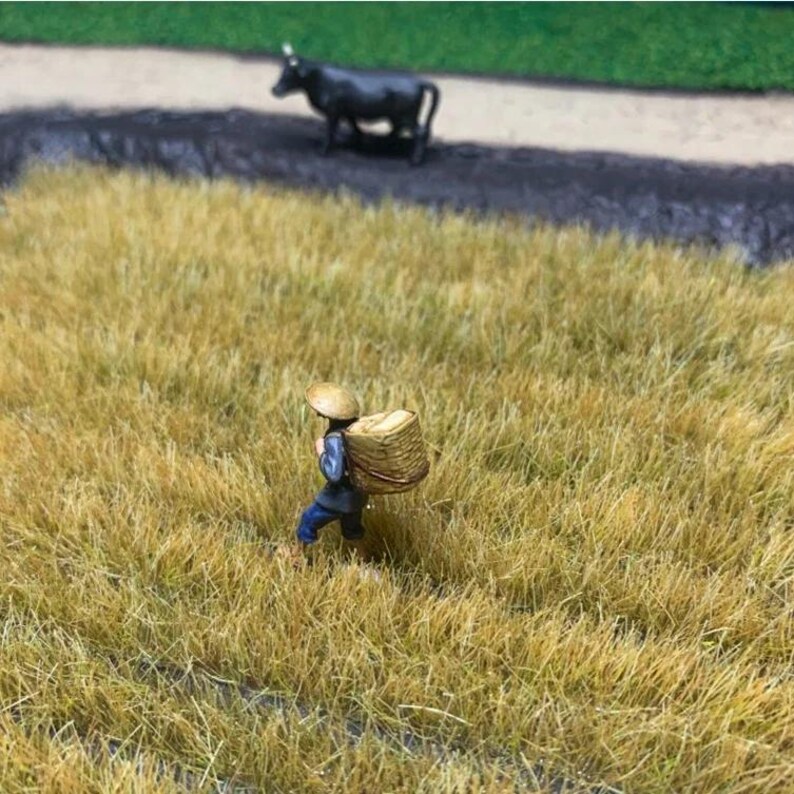 Miniature Rice Field Grass Model, HO Scale 1:87 Diorama Scenery - Etsy