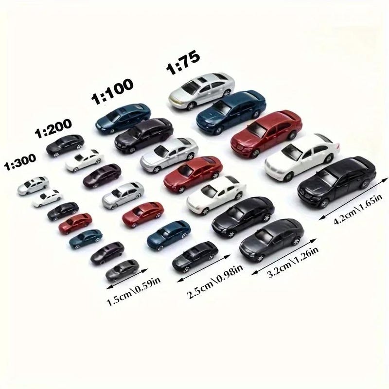 Car Model 1:100 - Etsy