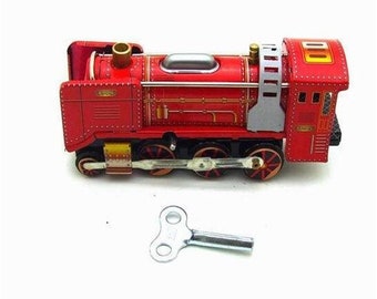 Wind up Tin Train - Etsy