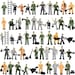 50pcs Miniature Engineer Workers 1:87 HO Scale Figures, Model Train ...
