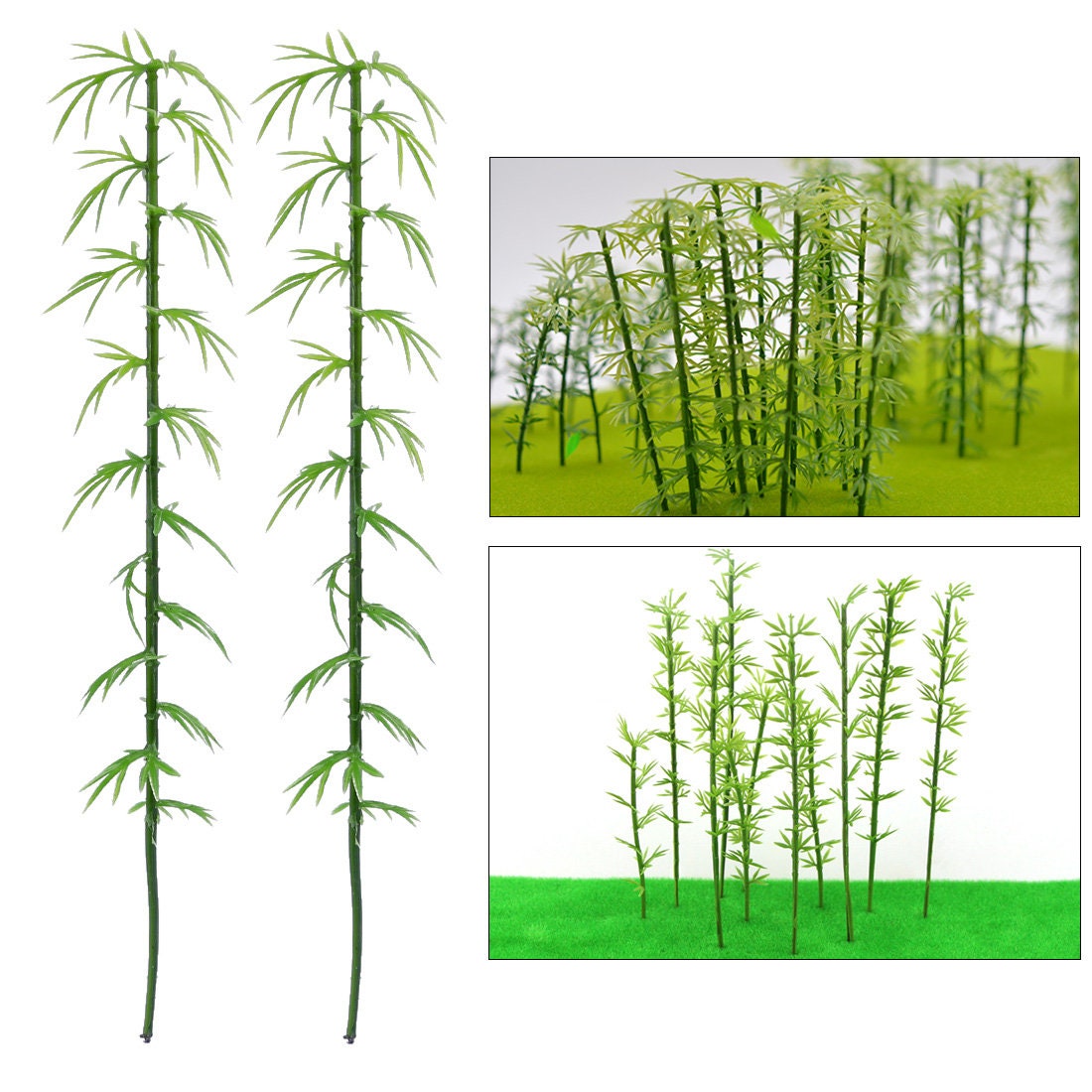 50 Pcs Miniature Bamboo Tree Models Train Railway Accessories - Etsy