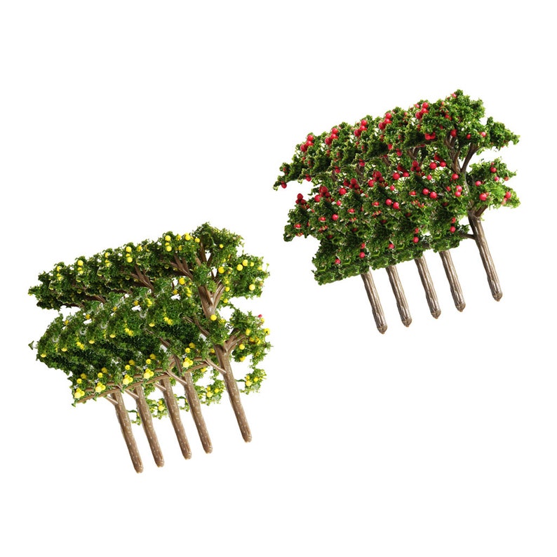 10pcs Miniature Fruit Tree Models, DIY Fairy Garden Landscape - Etsy