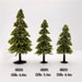 30 Pcs 6-12cm Miniature Coniferous Pine Tree Models Train Railway ...