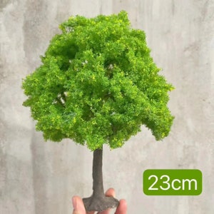 10/15/18/23/28cm Miniature Spring Tree Model Train Railway Accessories ...