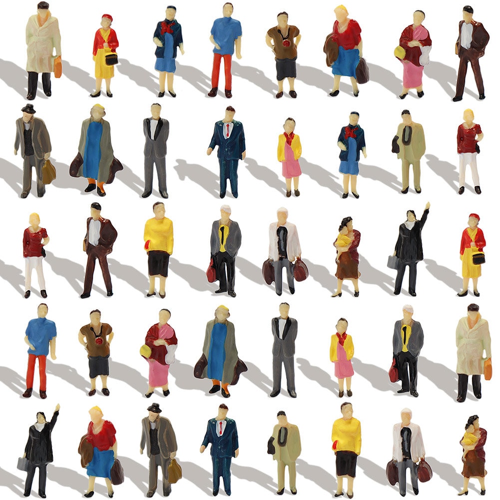 40 Pcs Miniature Standing People Passenger 1:87 Figures HO - Etsy