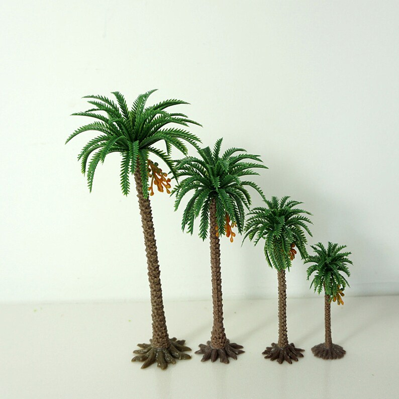 10 Pcs 6-15cm Miniature African Coconut Palm Tree Models - Etsy