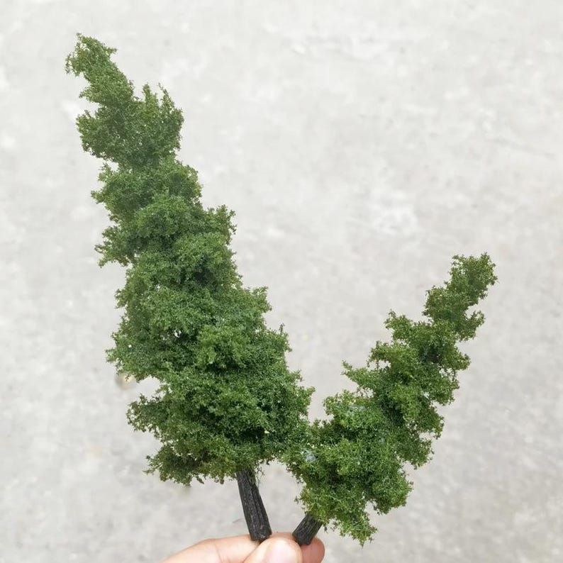 Miniature Pine Tree Model 14/21cm, DIY Scenery Craft Supply - Etsy