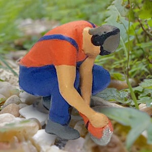 Miniature Repair Worker People Figure 1:64 Model Sand Table Scenery ...