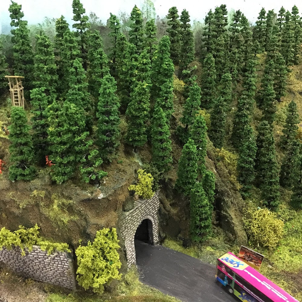 50pcs Miniature Trees N Scale 1:160 for Diorama Craft Supplies - Etsy ...