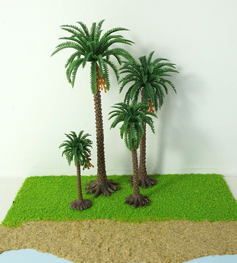 10pcs Miniature Coconut Palm Trees Model for Fairy Garden Diorama ...