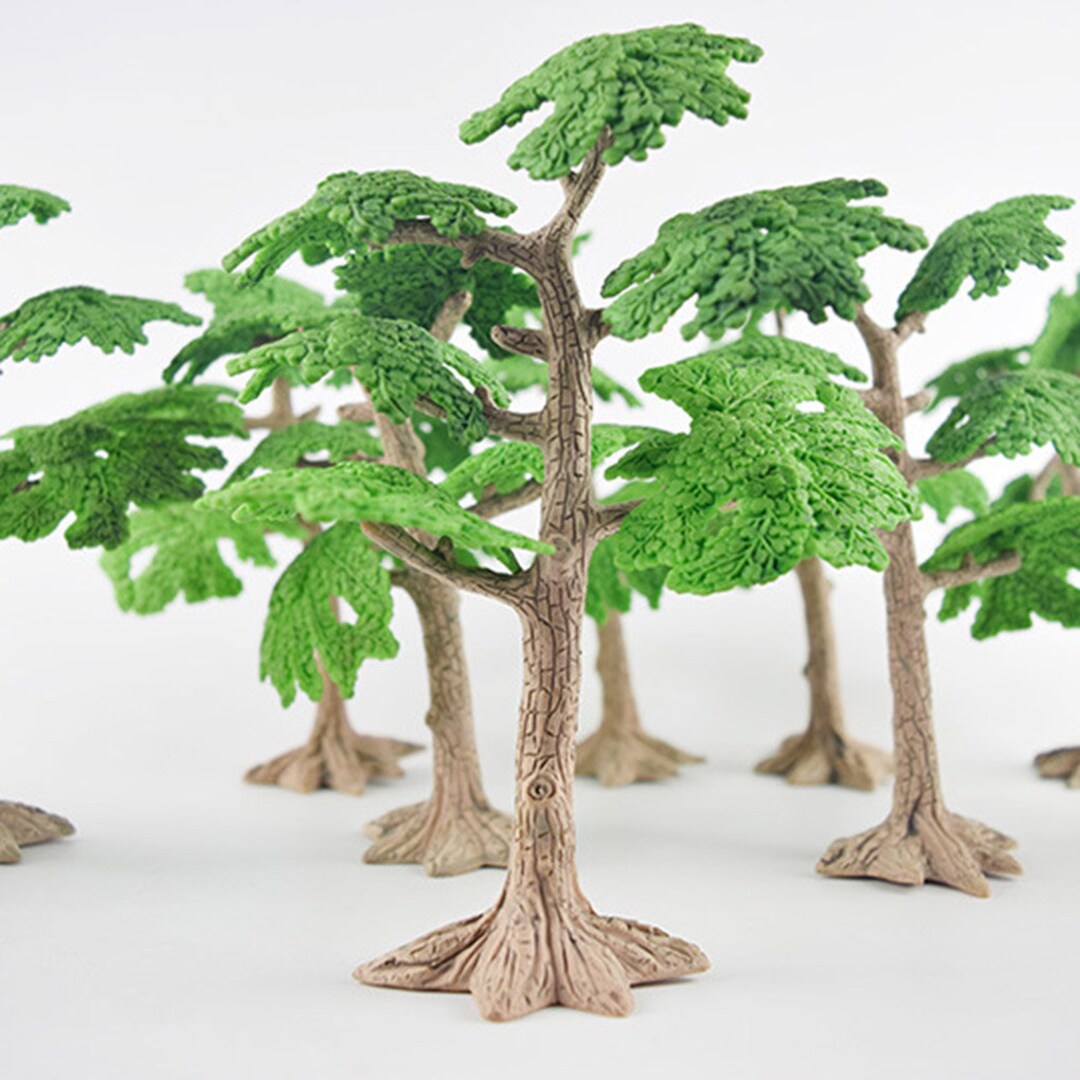 10cm 17cm 24cm Miniature Tree Model Train Railway Accessories Forest ...
