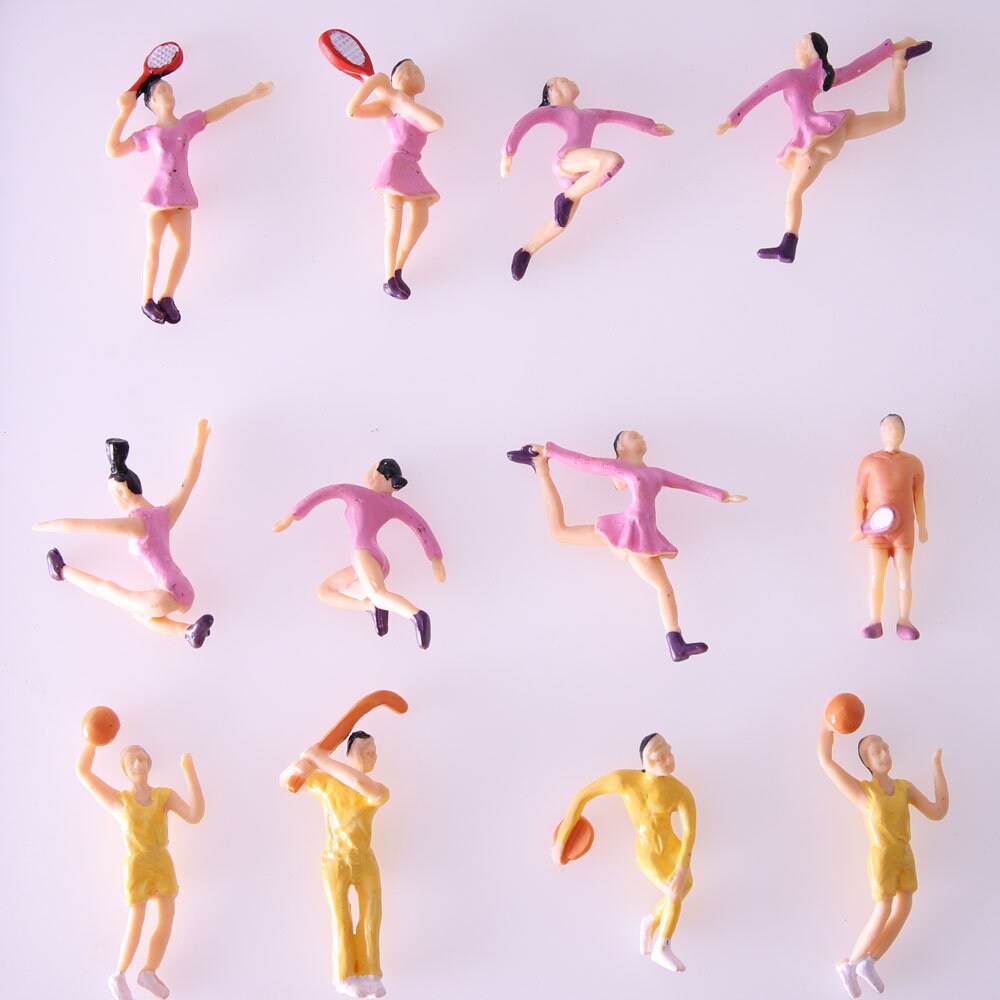 10 Pcs Miniature Sports People Painted Figures 1:50 Scale - Etsy