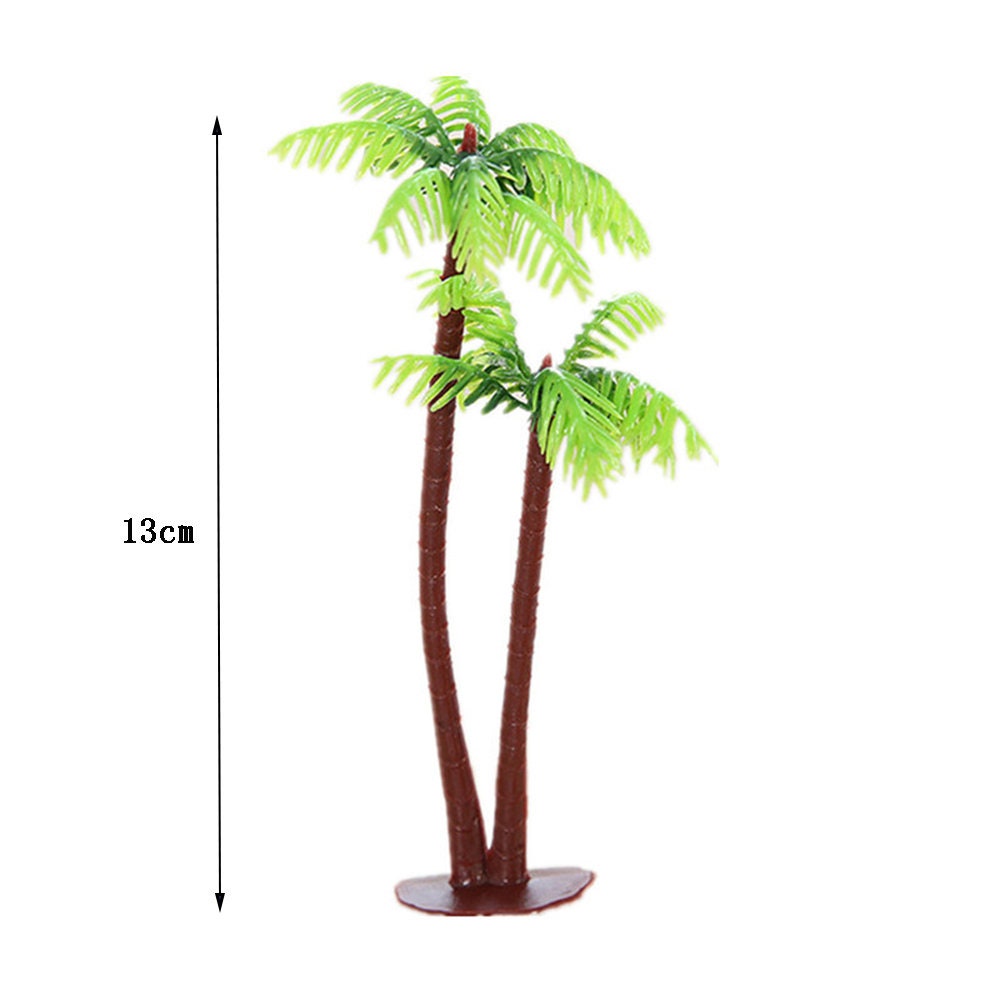 10 Pcs 13cm Miniature Coconut Palm Tree Models Train Railway ...