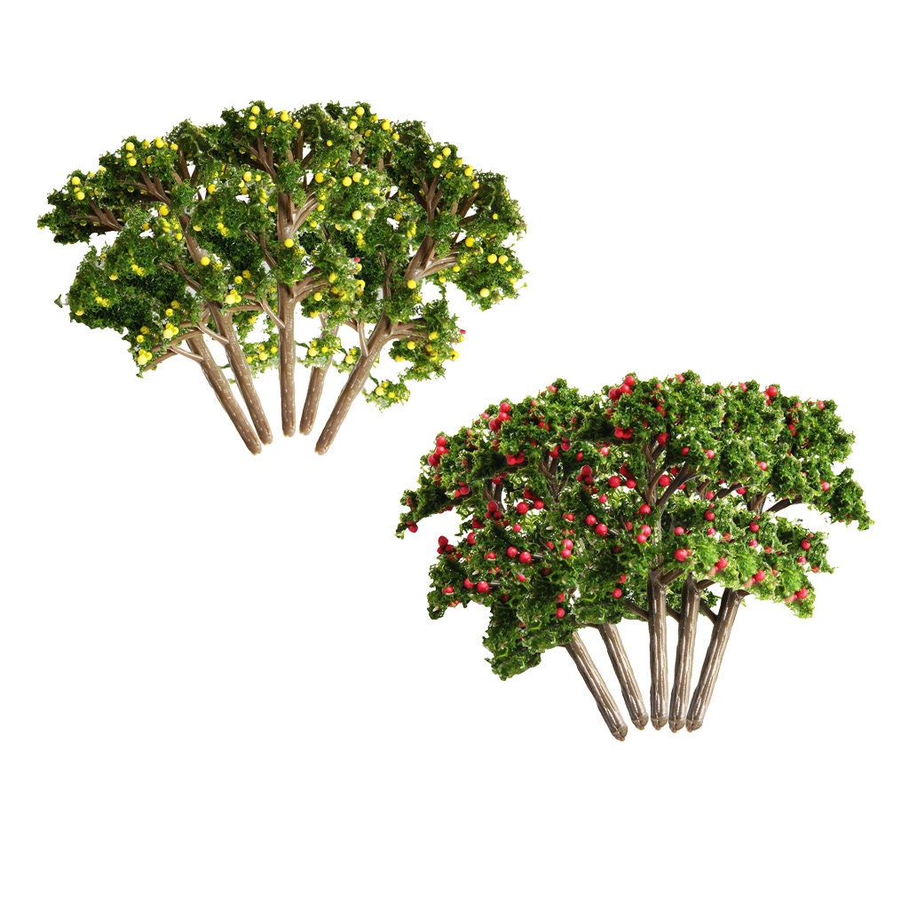 10pcs Miniature Fruit Tree Models, DIY Fairy Garden Landscape - Etsy