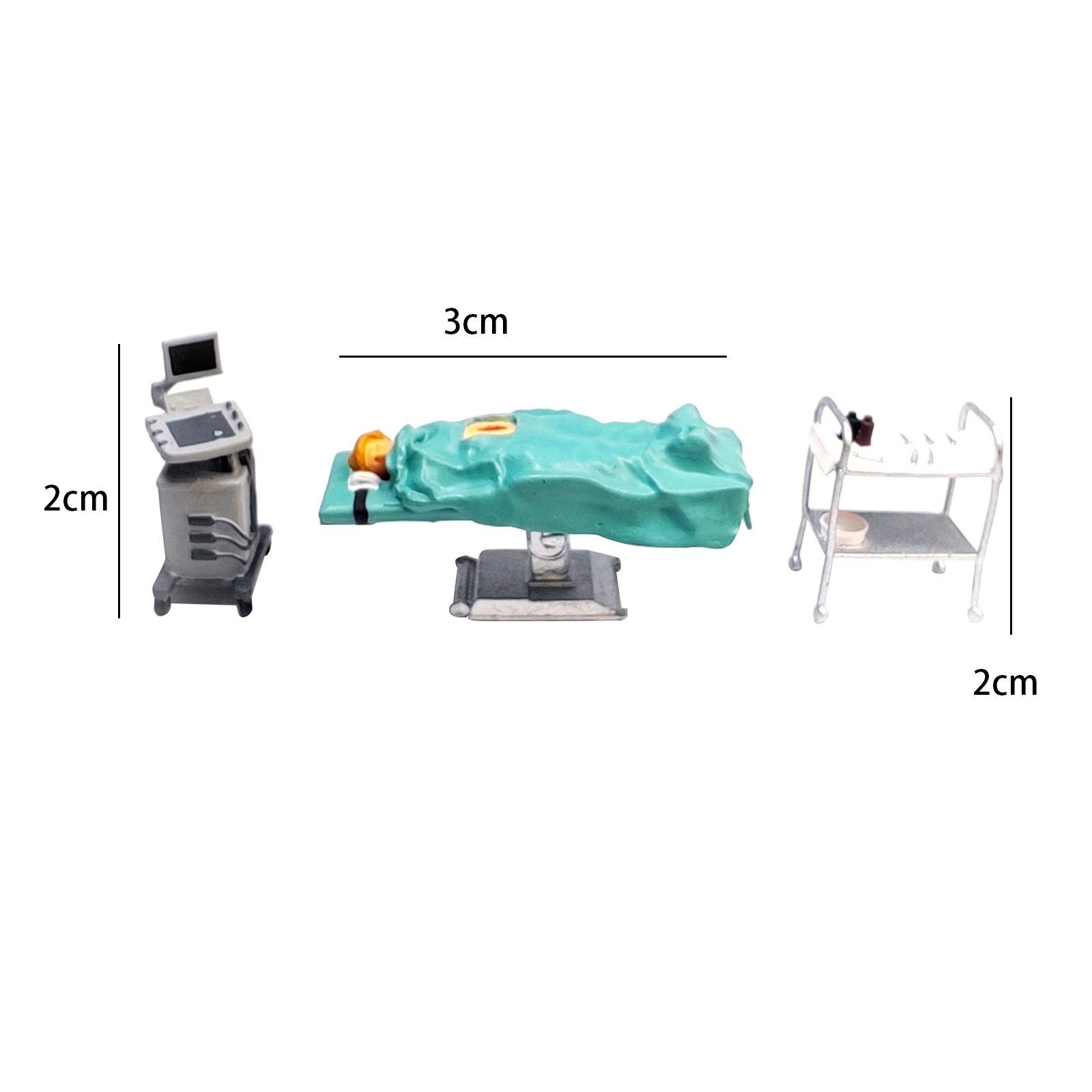 Miniature Doctor Surgical Patient Equipment Set People Figure - Etsy