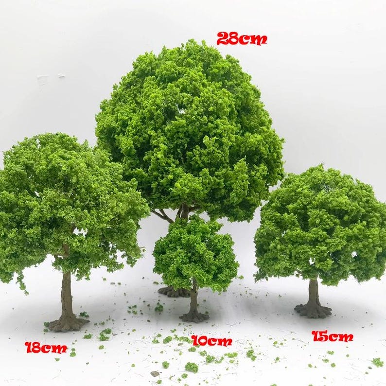 Miniature Model Tree 10–28cm, Diorama Scenery, Railway Landscape ...