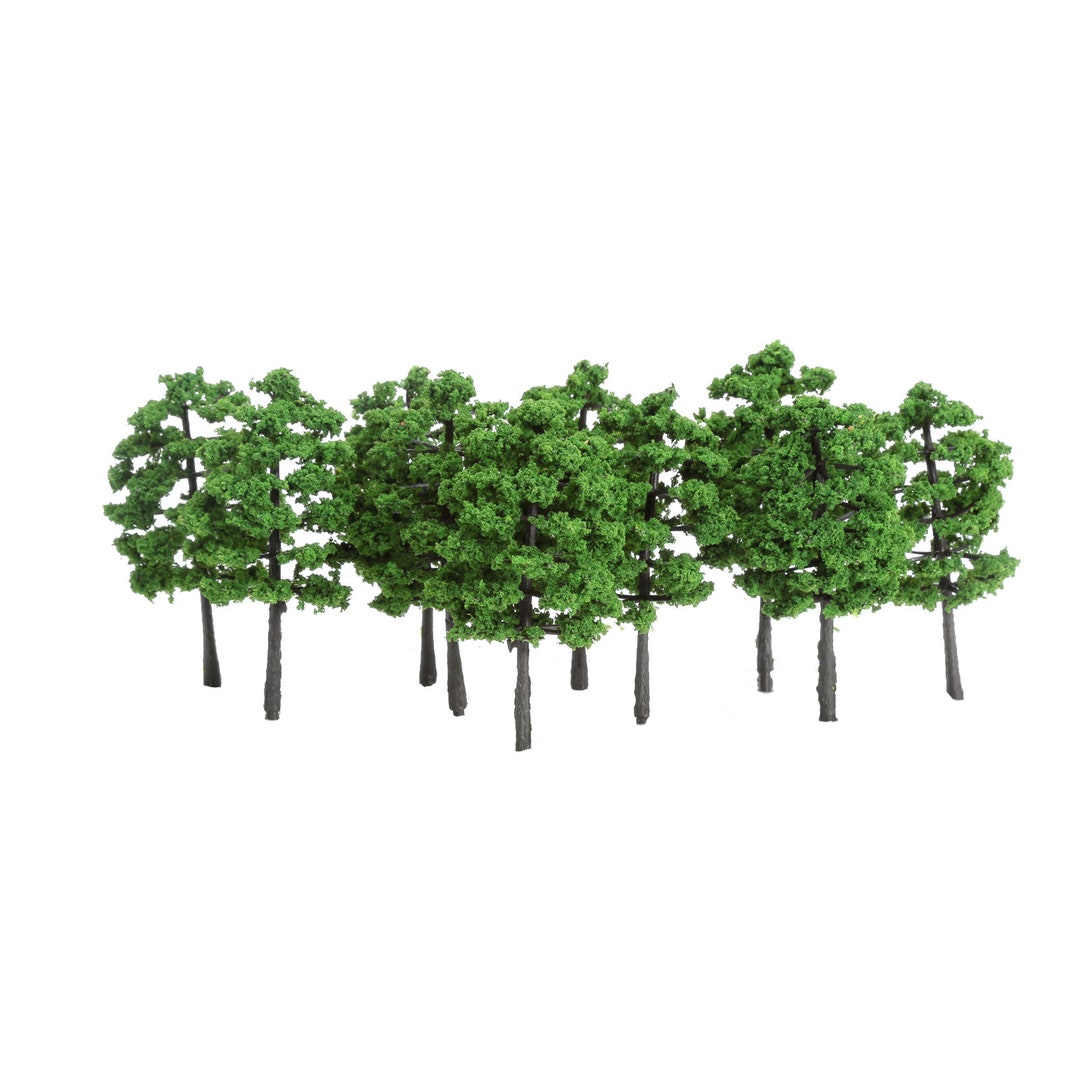 Miniature Green Trees, Model Train Scenery (20pcs, 7cm) - Etsy