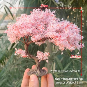 Miniature Sakura Cherry Blossom Tree Model 8/10/15/20cm, Wire Trunk ...