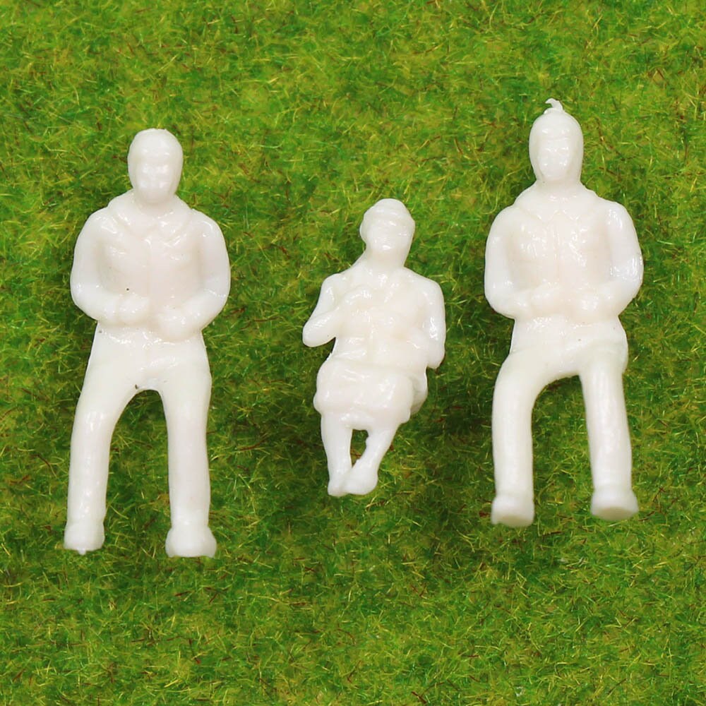Unpainted Miniature People Figures 1:75 Scale Railway & Diorama Craft ...