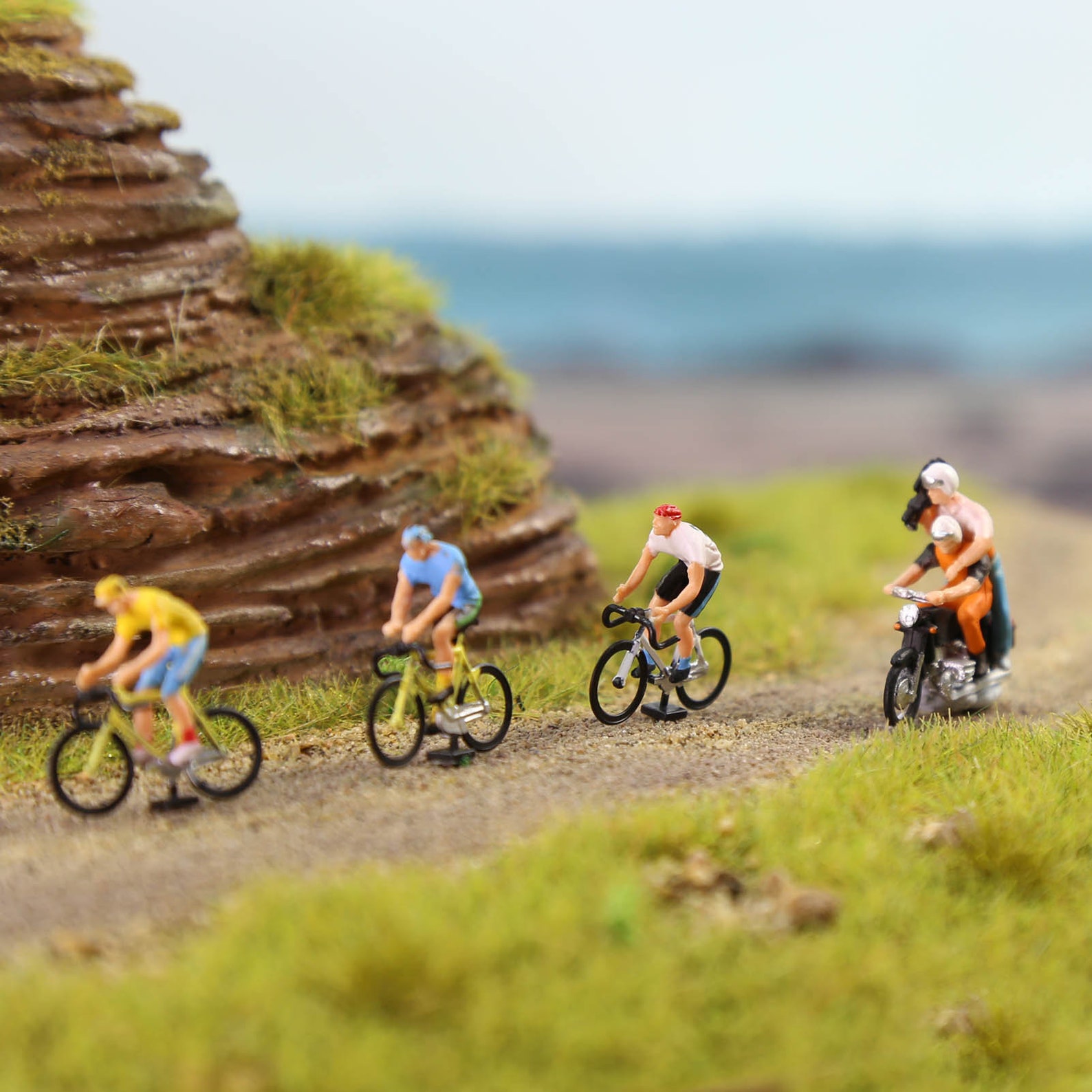 15 Pcs Bike Bicycle Racing 1:87 Figure HO Scale Models - Etsy