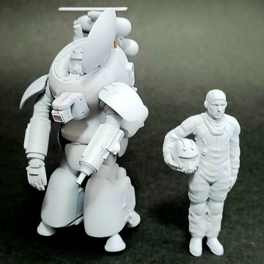 Fireball Robot Soldier and Pilot Unpainted Resin Figure 1/35 - Etsy