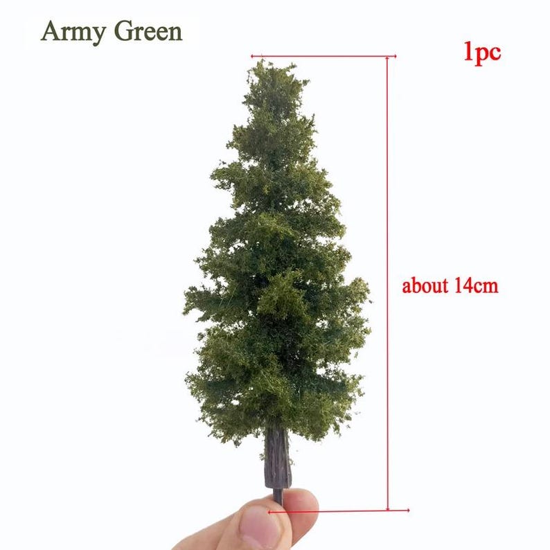 Miniature Pine Tree Model 14/21cm, DIY Scenery Craft Supply - Etsy