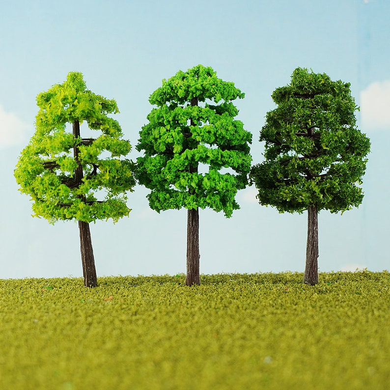 70pcs Miniature Tree Models Set HO/TT/Z Scale Forest Scenery for Model ...