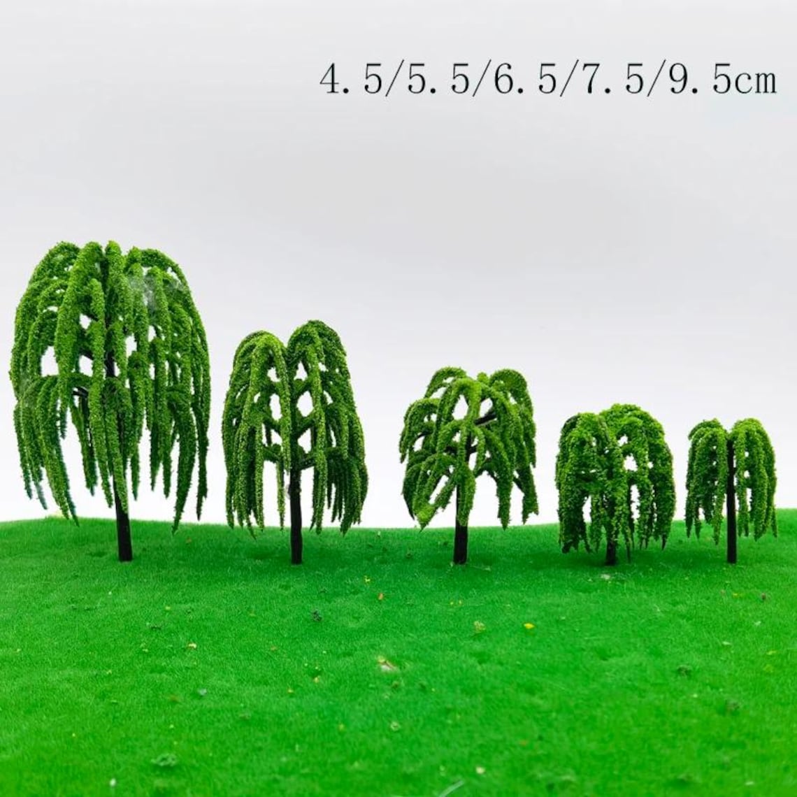 Miniature Willow Tree Models DIY Scenery Craft Supplies (50pcs, 4.5-9 ...