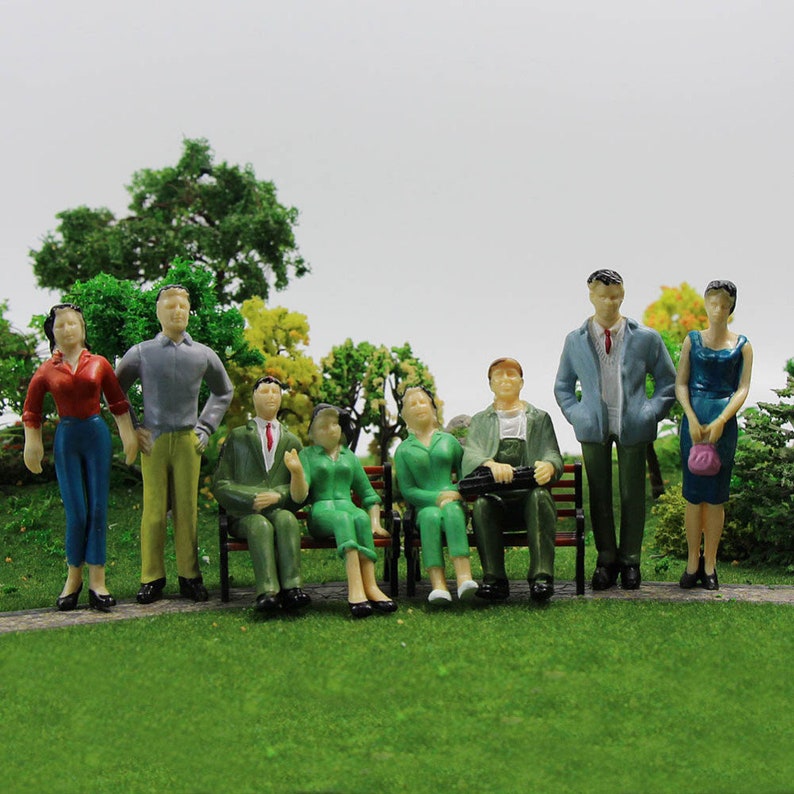 14pcs Miniature People Figures 1:25 Scale Tiny Figurines for Crafts ...