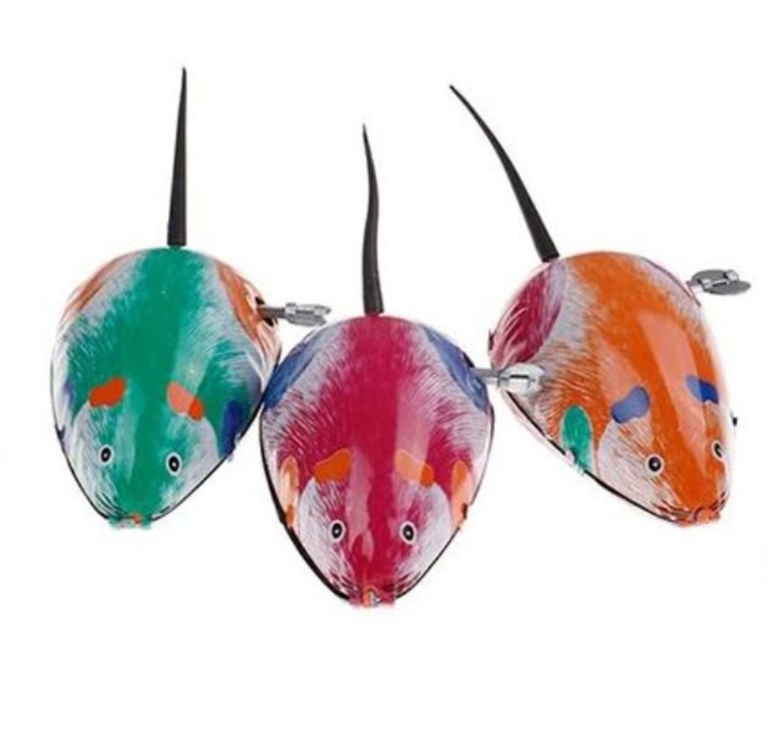 Set of 3 Classic Vintage Mouse Retro Clockwork Wind up Tin Toy - Etsy