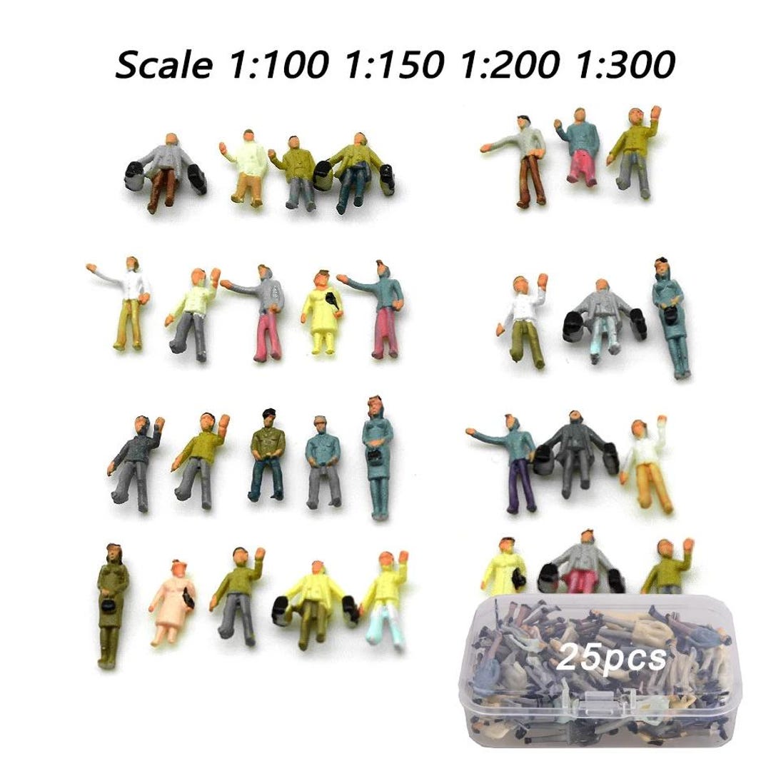 Miniature People Figures 1:100–300 Scale Diorama & Architectural Model ...