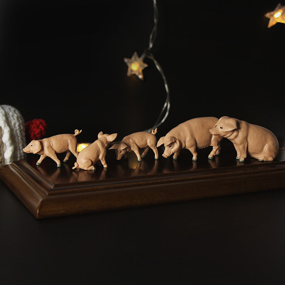 15 Pcs Miniature Pig Farm Animal 1:25 Figures G Scale Models - Etsy