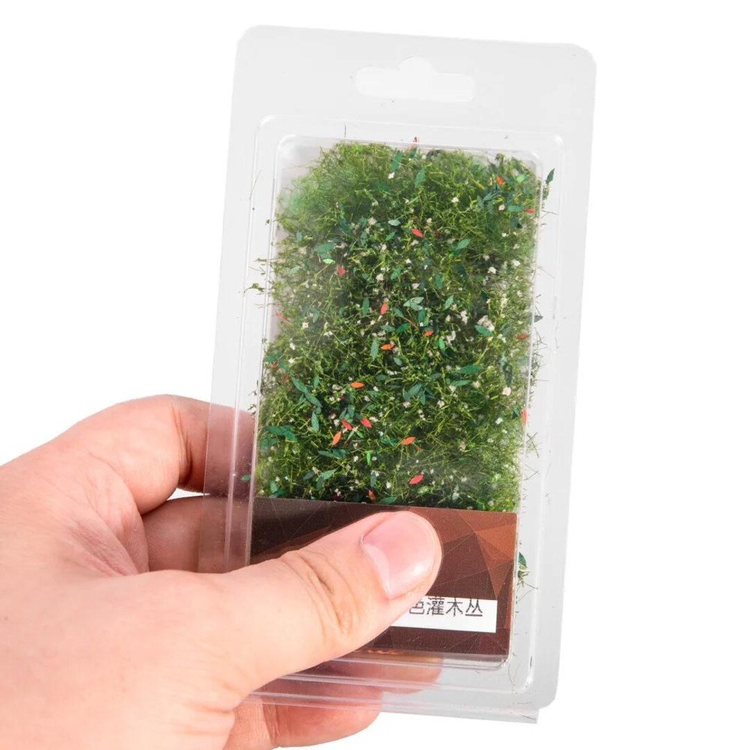 Miniature Tearable Bushes Grass Model Train Railway Layout Accessories ...