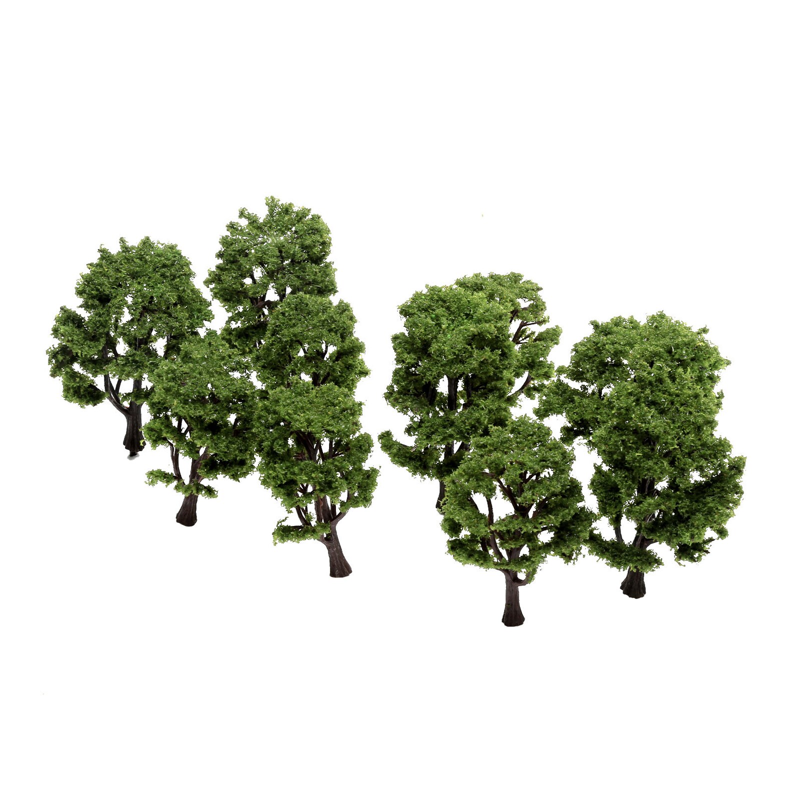 10pcs 11cm 9cm Miniature Green Tree Models Train Railway Accessories ...