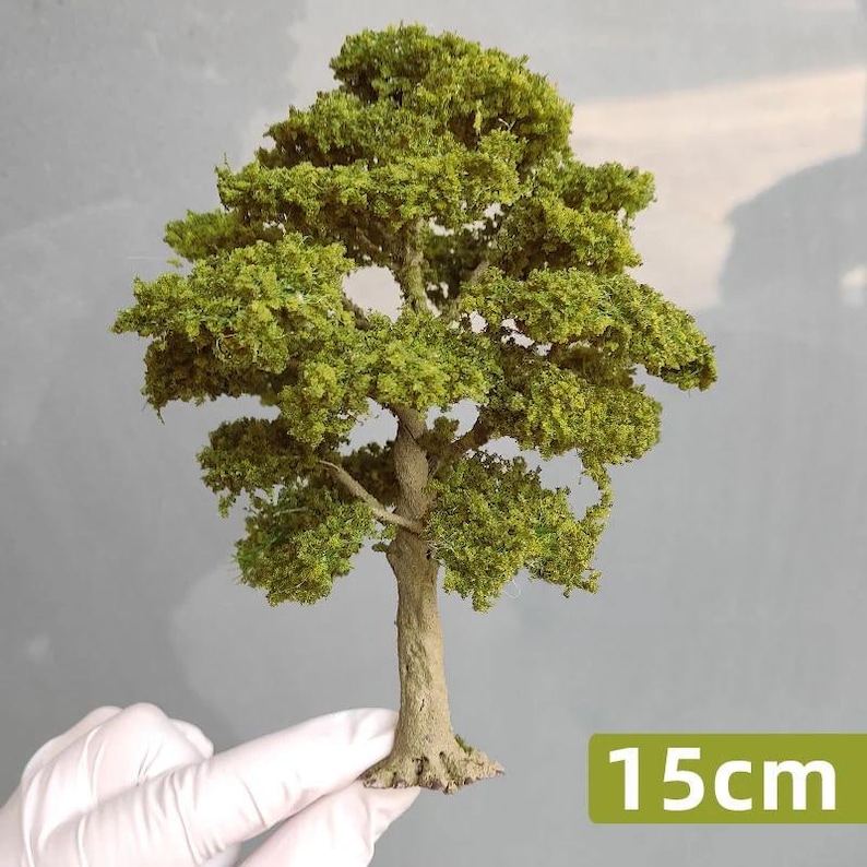 Miniature Autumn Tree 10-28cm Model Railway Scenery Landscape Diorama ...