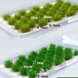 33 Pcs Miniature Season Grass Tuft Bush Cluster Models Railway ...