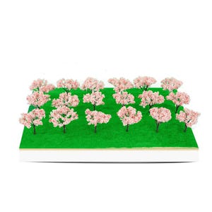 10pcs Miniature Cherry Blossom Trees, 65mm Diorama Model - Etsy