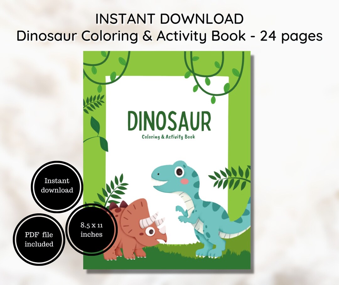 Dinosaur Coloring and Activity Book, Kids Activities, Child Activities ...