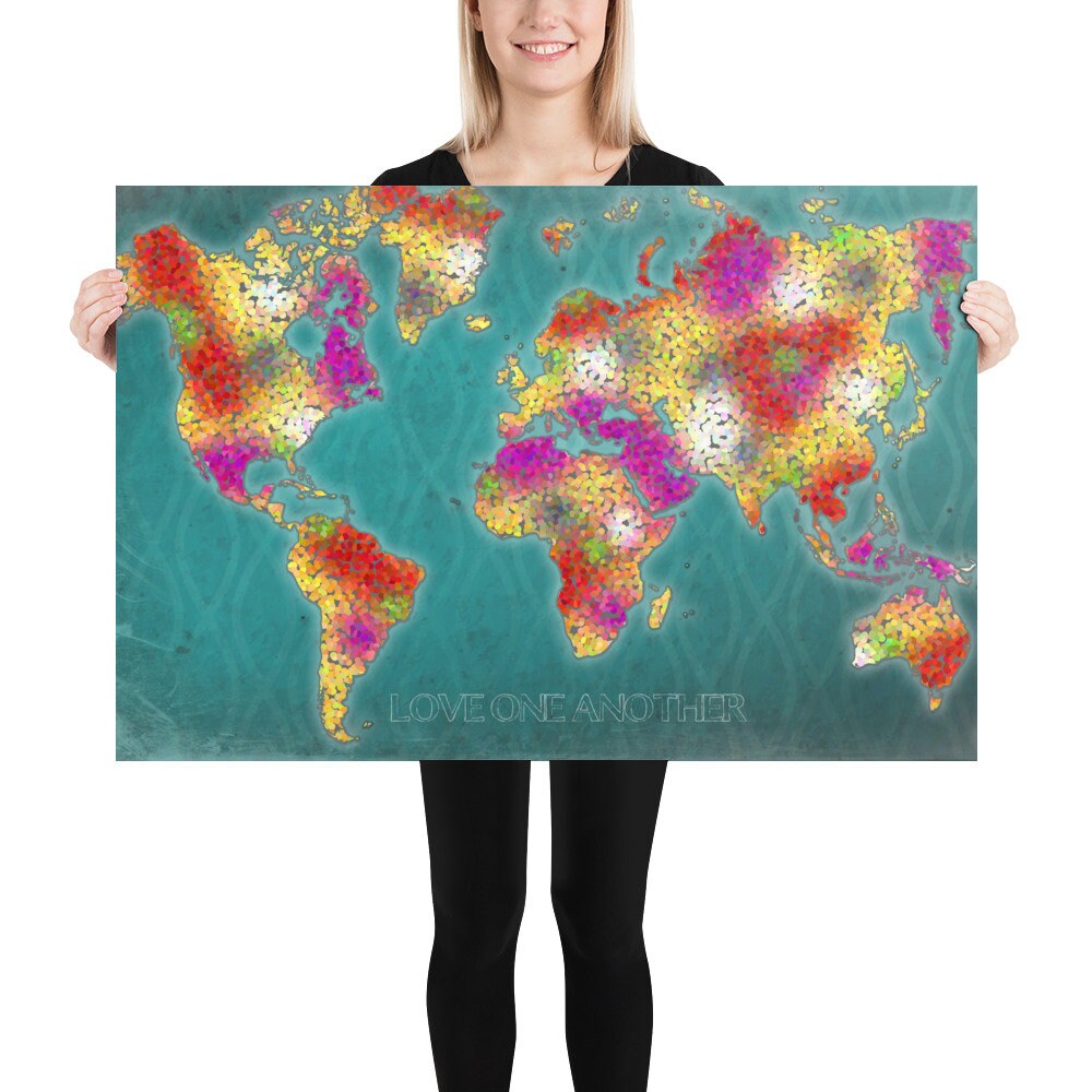 World Map - Poster - Etsy