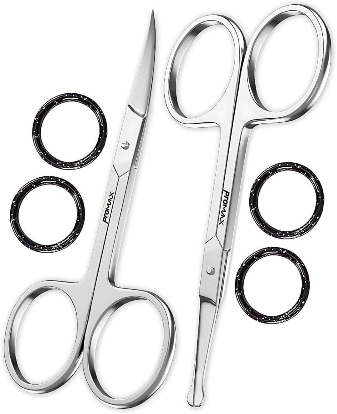 Stainless Steel Facial Hair Scissors: Rounded Safety Tip Grooming - Etsy