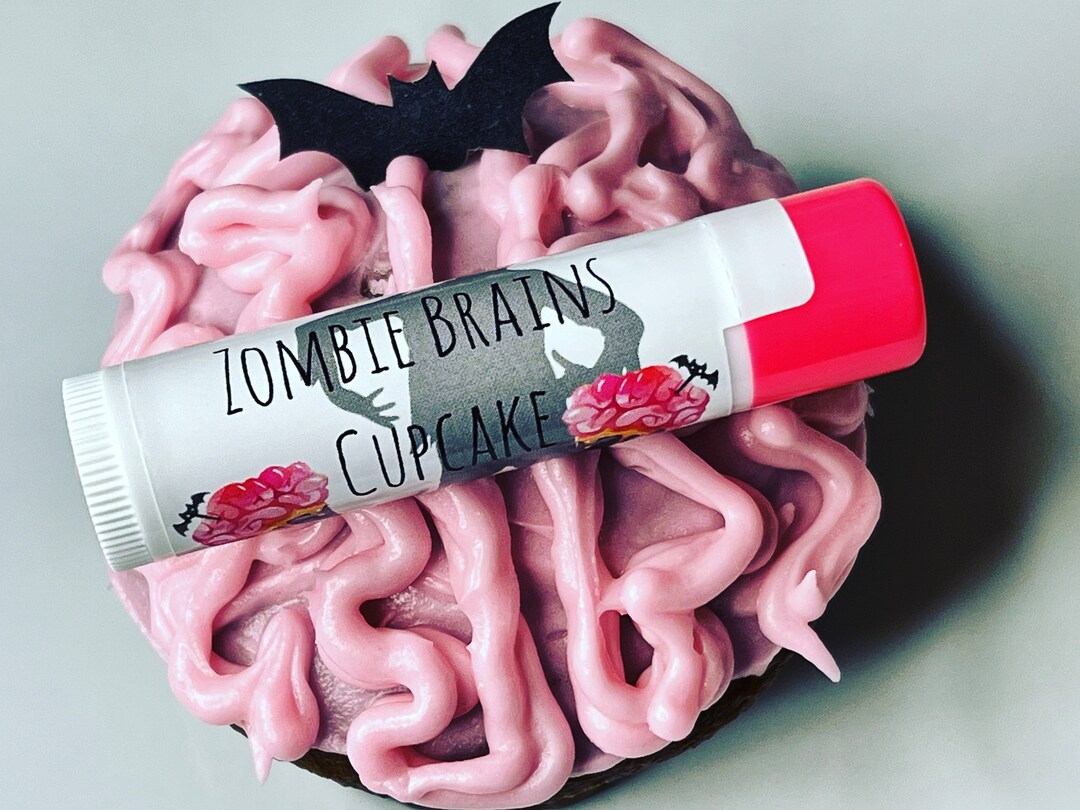 Zombie Brains Cupcake Lip Balm. Halloween. - Etsy