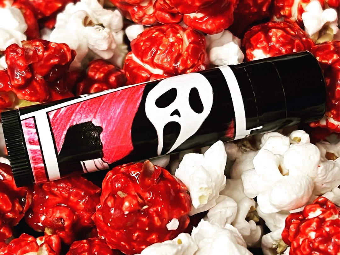 Ghostface Cherry Popcorn Lip Balm Includes One .15oz Lip Balm - Etsy