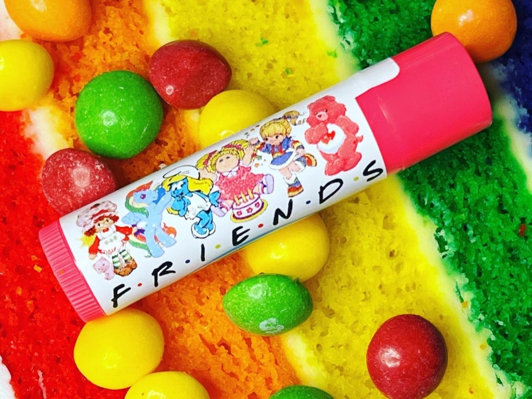 Friends SKITTLES CUPCAKE Lip Balm (.15oz) | Retro Cartoons - Etsy