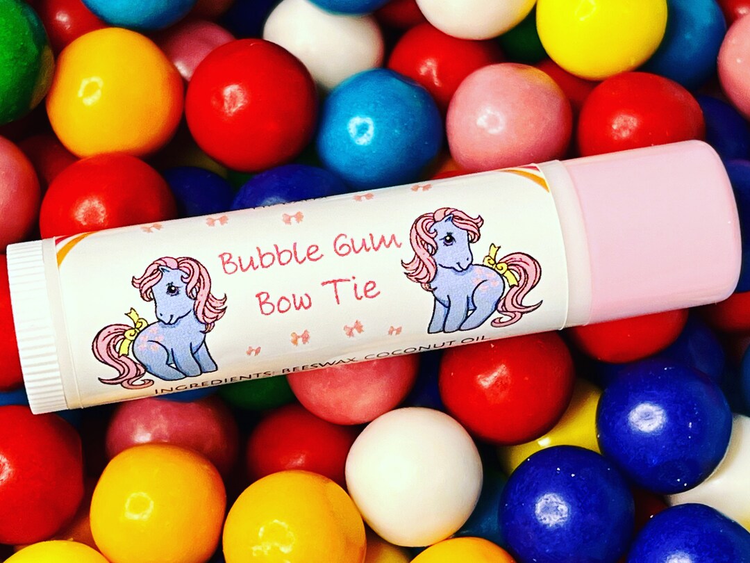 Bubble Gum Bow Tie Lip Balm| Vintage My Little Pony|single Lip Balm ...