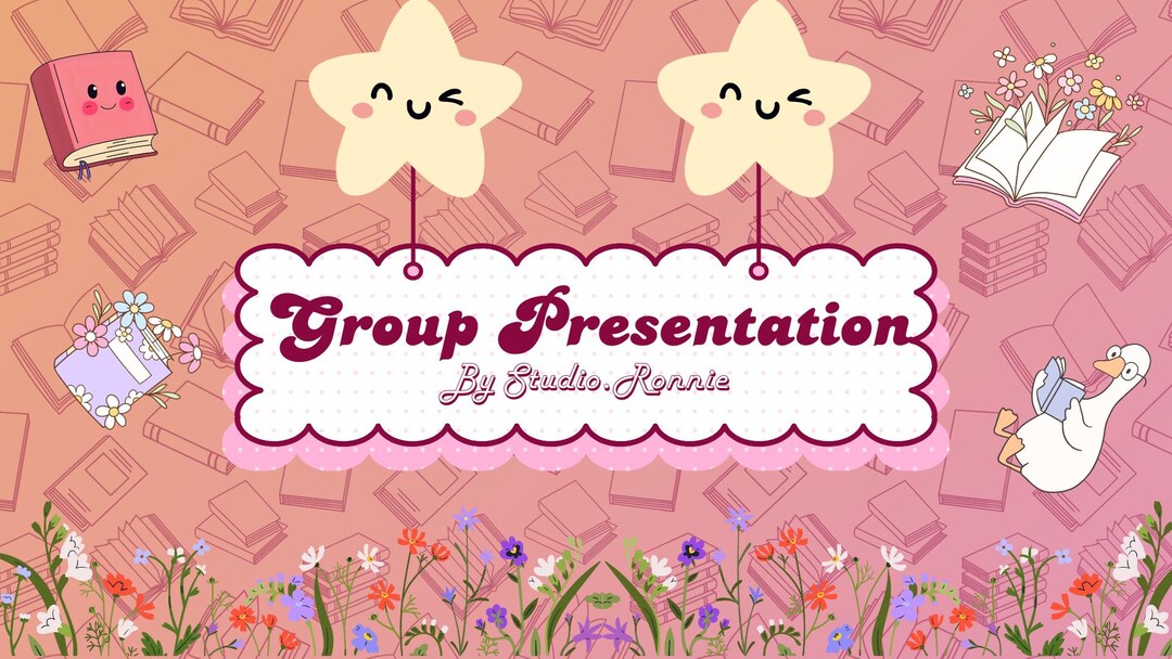 Editable Group Presentation Template: Professional Canva Design ...