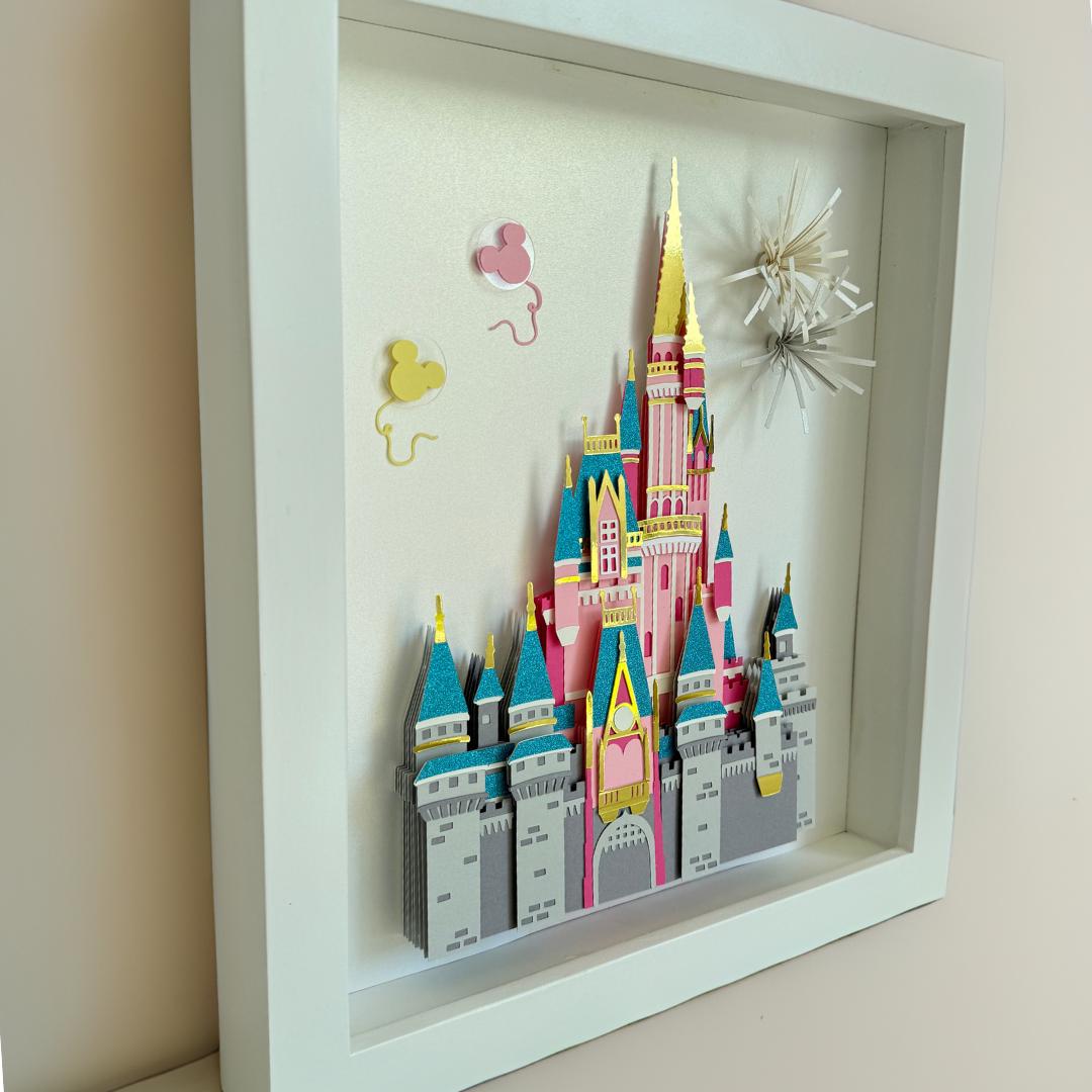 Florida Magical Castle | 3D Shadow Box | Layered Paper Art | Disney ...